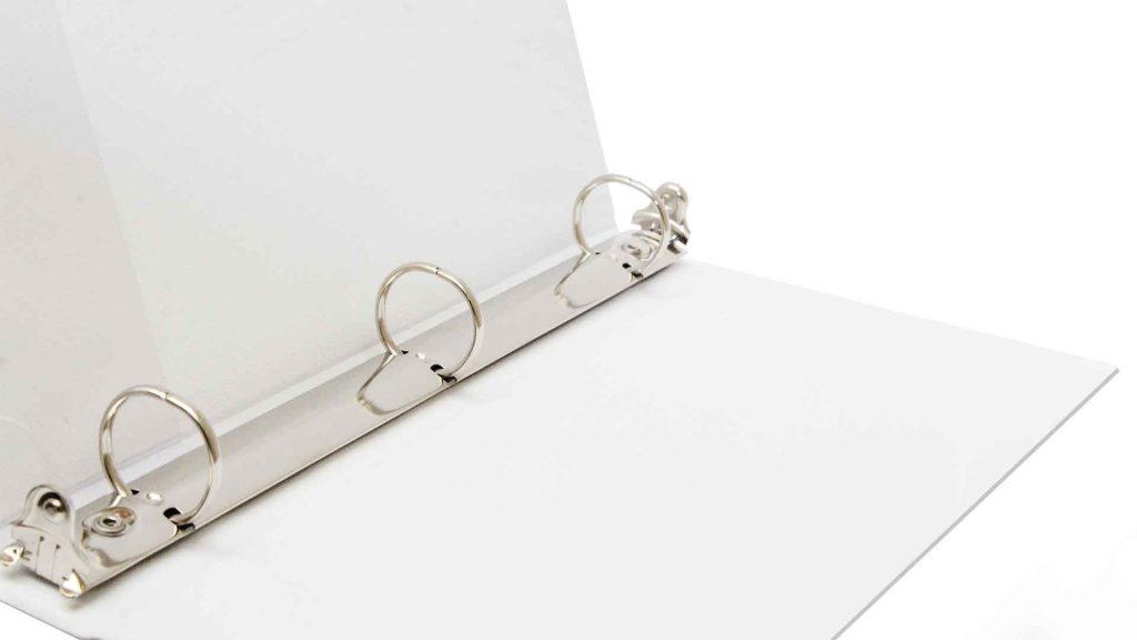 Folder blanco 3 argollas tamaño carta REF: 1782 – Fargoriente ...